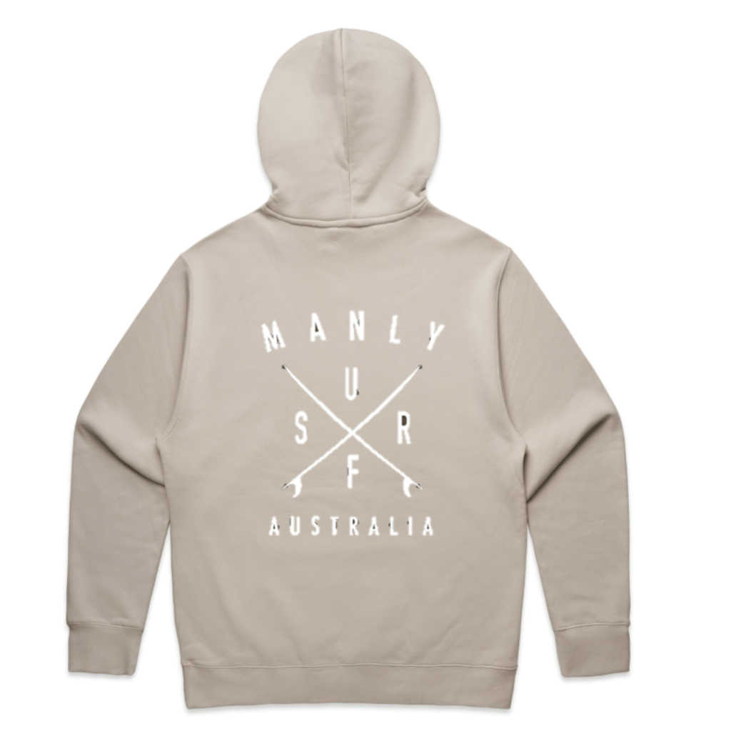 Manly Surf - Hoodies – Bone - Hello Manly
